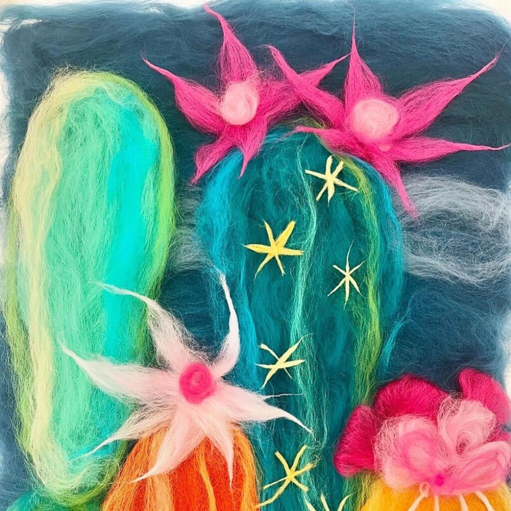 Fiber Arts | Felting: Painting with Wool using Wet Felting Techniques ...
